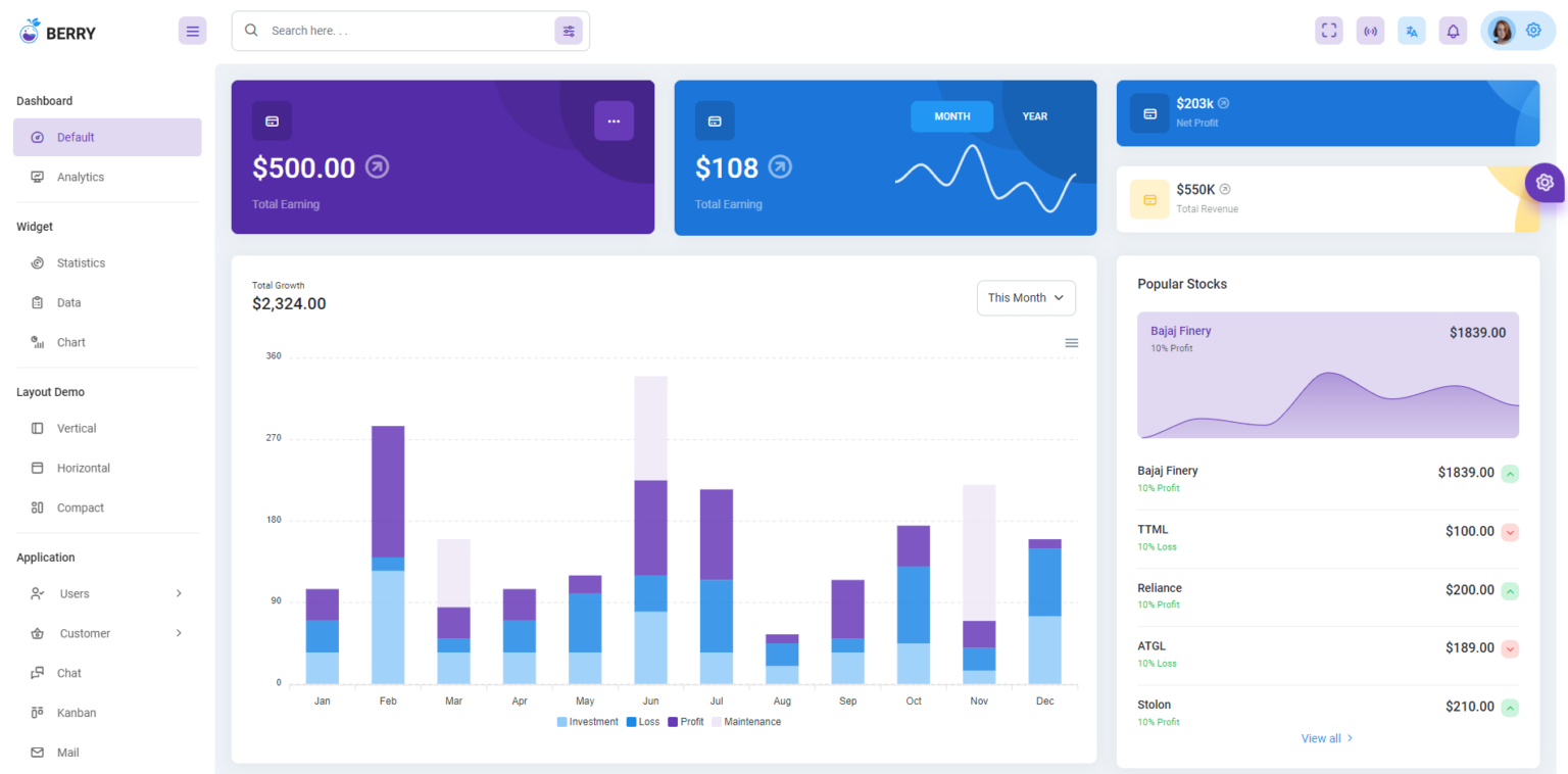 Top 10 Material-UI React Design Admin Templates