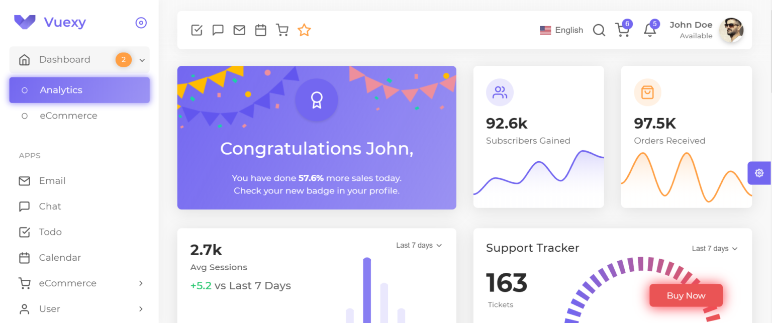 Top 10 Bootstrap E-Commerce templates for admin dashboard 2024