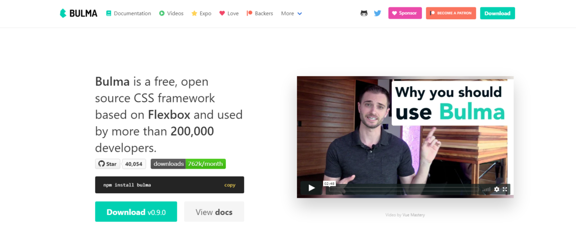 Best CSS framework for website comparison