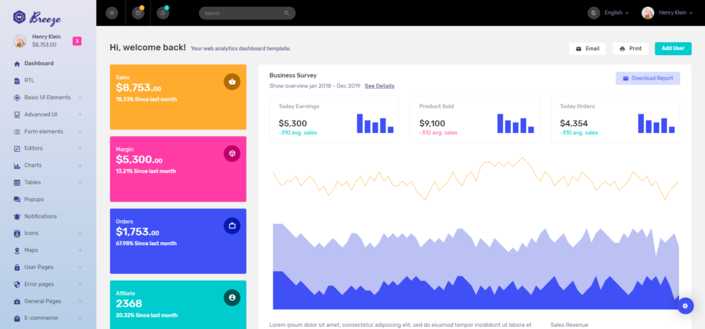 10+ Free and premium AngularJS Admin template 2021