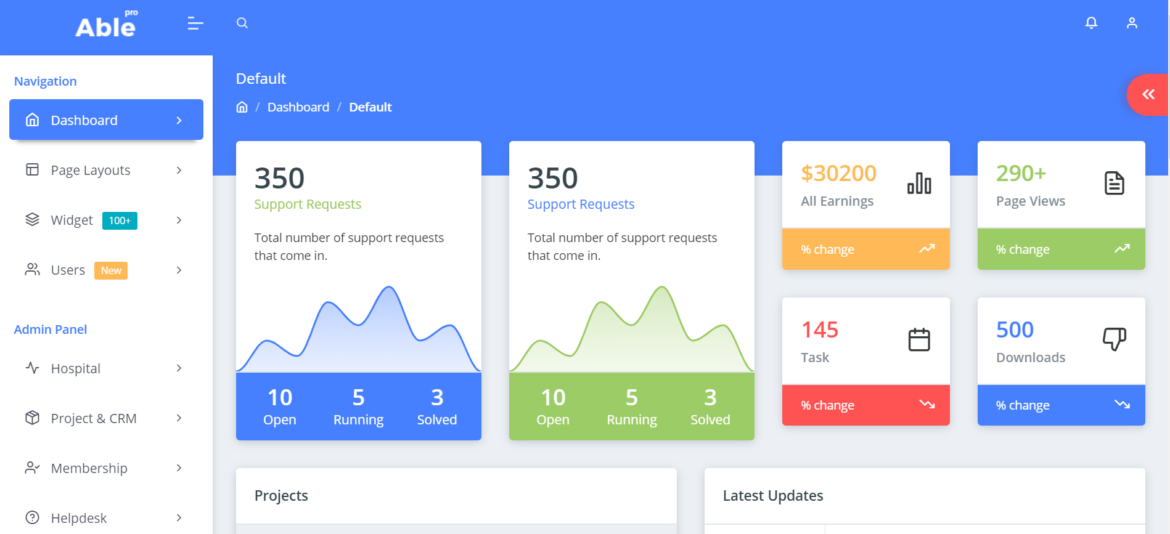 Top 10 Free and Premium React admin template for website