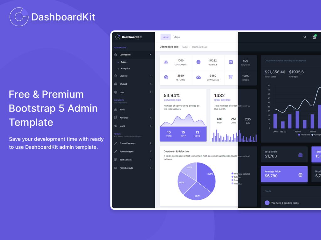 Top 13 Bootstrap Admin Dashboard Template 2024