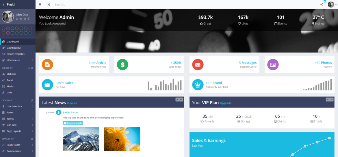 Top 10 Responsive Bootstrap admin templates 2020