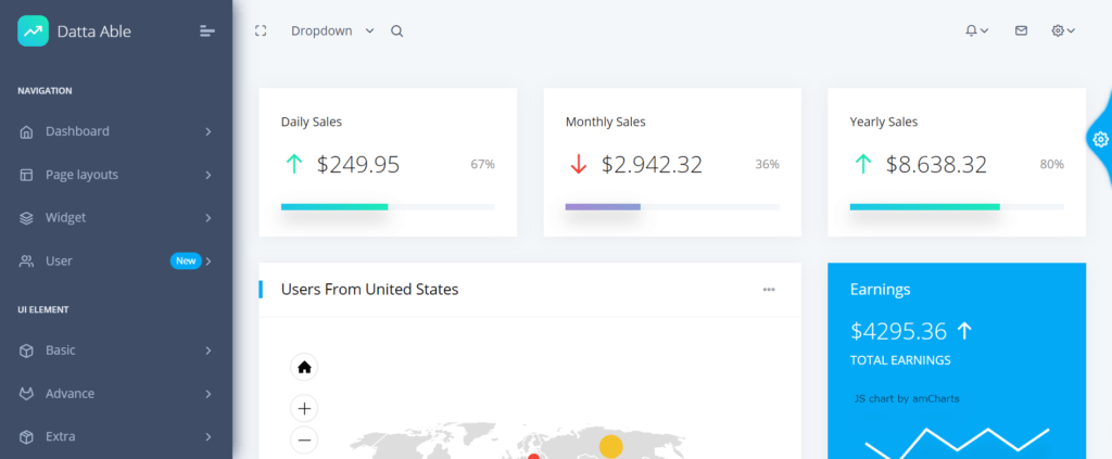 Laravel Material Design Dashboard 2021 - CodedThemes