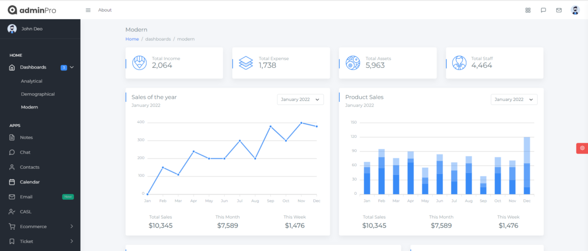 17+ Free and Premium React Redux Admin Templates 2024