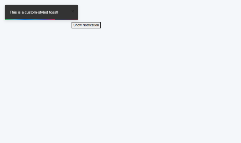 How to use React-Toastify to style Toast Messages? - CodedThemes